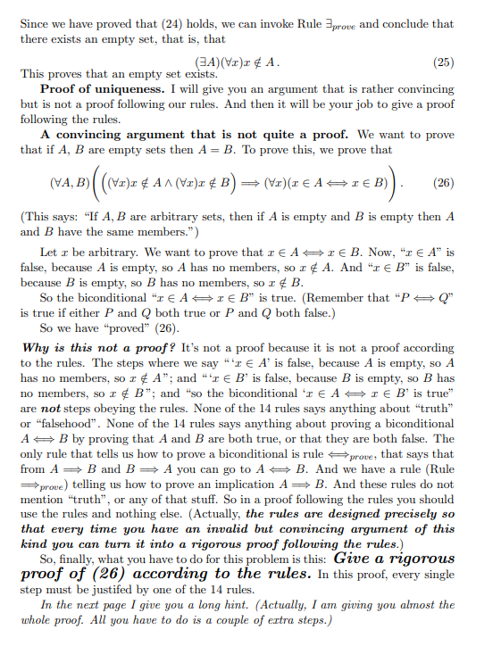 Solved Problem 5. In the lectures, we defined what an empty | Chegg.com