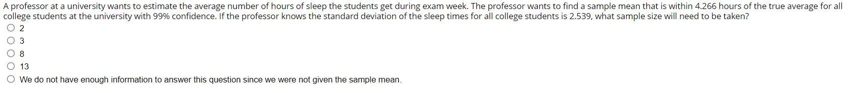 Solved 2 3 13 We do not have enough information to answer | Chegg.com