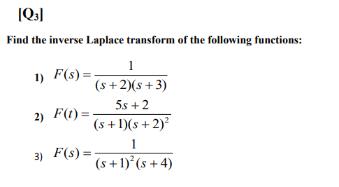 Solved Find the poles and zeros of the following functions:- | Chegg.com