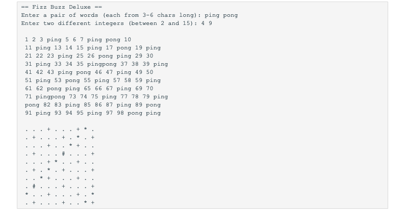 Solved 411 Assignment Part 2 Fizz Buzz Deluxe Fizzbuzz Is 