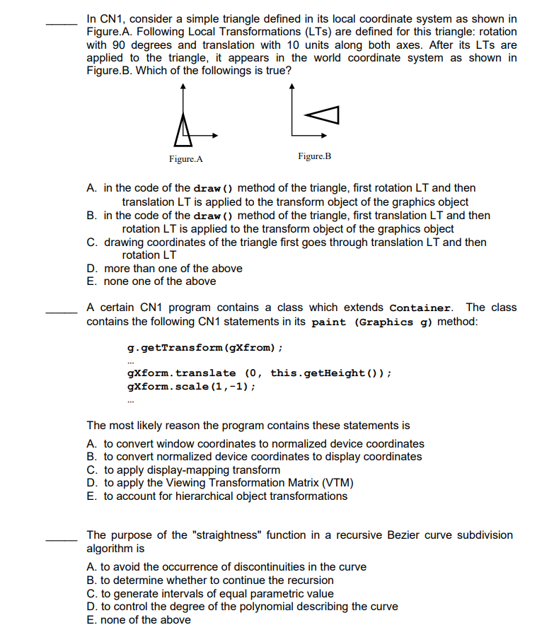 Solved In CN1, consider a simple triangle defined in its | Chegg.com