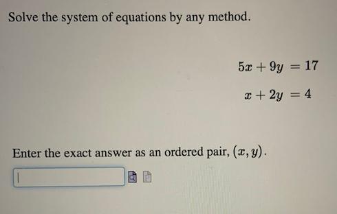 Solved Determine whether the given ordered pair is a | Chegg.com