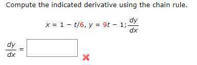 Solved Compute the indicated derivative using the chain | Chegg.com