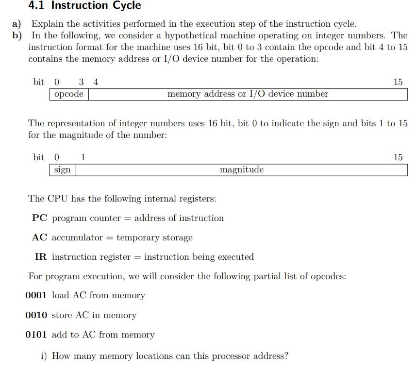 Solved Explain the activities performed in the execution | Chegg.com