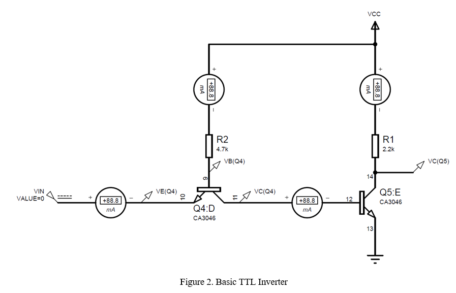 Solved a) ﻿For the TTL inverter given in Figure 2, ﻿using | Chegg.com