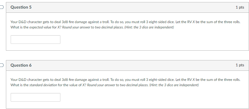 Solved Your D\&D character gets to deal 3d8 fire damage | Chegg.com