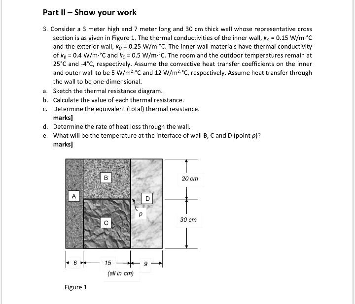 Solved Part II - Show your work 3. Consider a 3 meter high | Chegg.com