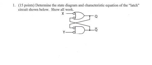 Solved 1. (15 points) Determine the state diagram and | Chegg.com