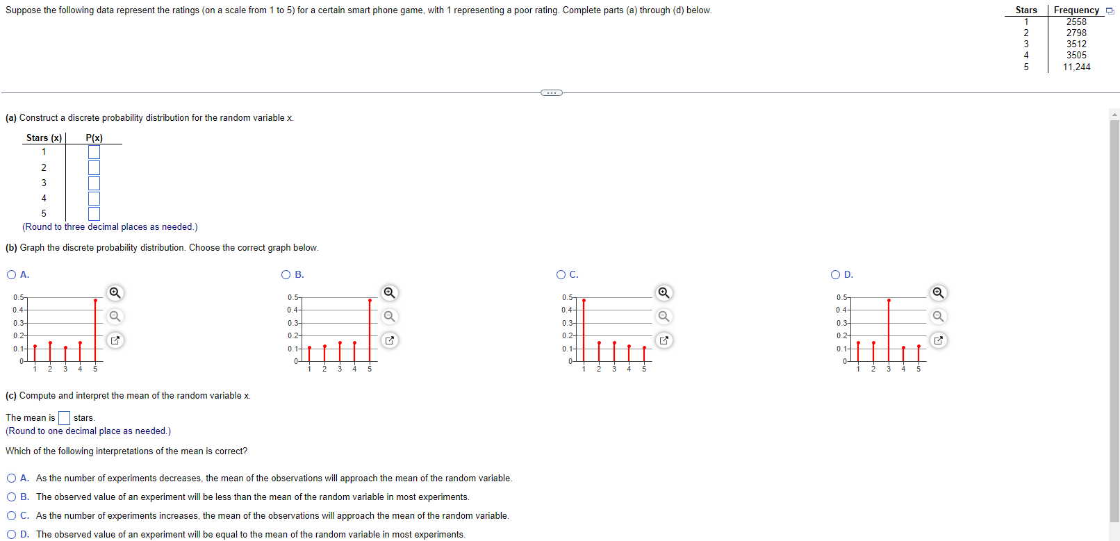 Solved (a) Construct a discrete probability distribution for | Chegg.com