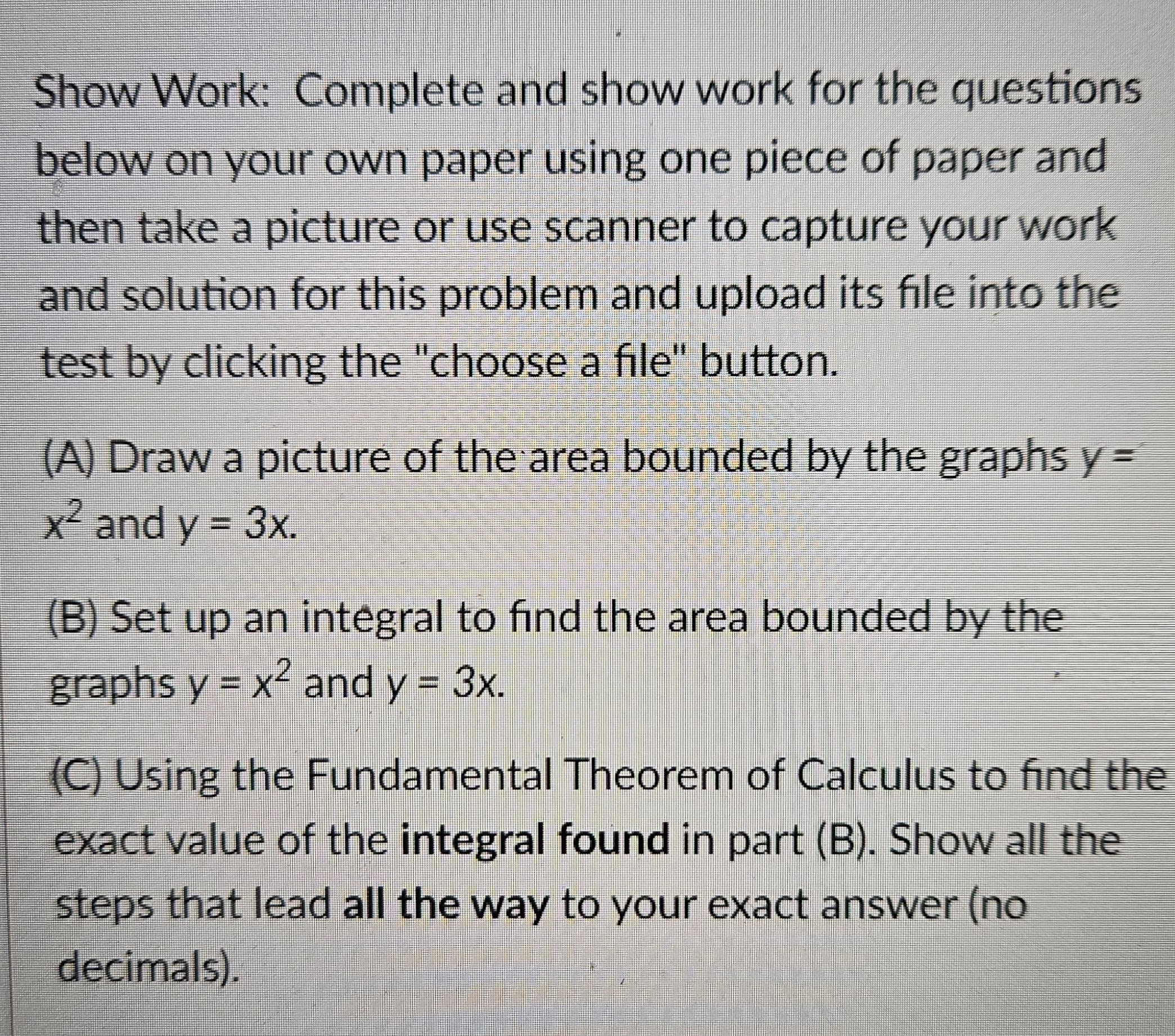 Solved Show Work: Complete and show work for the questions | Chegg.com