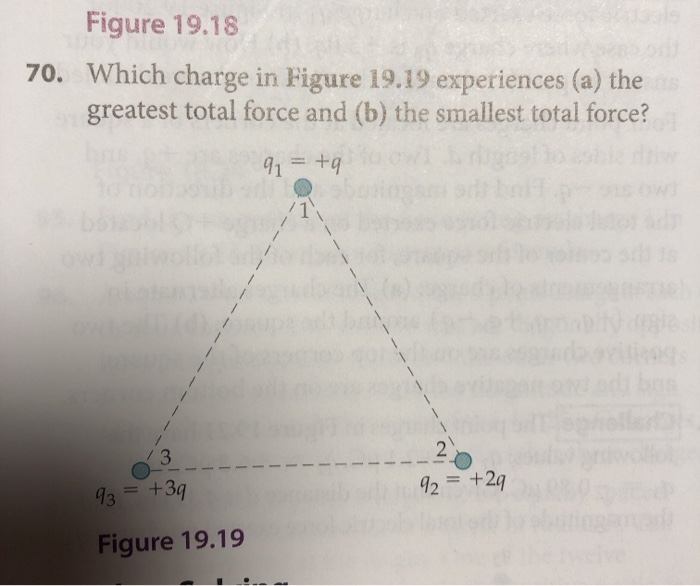 Solved Figure 19.18 Which charge in Figure 19.19 experiences | Chegg.com