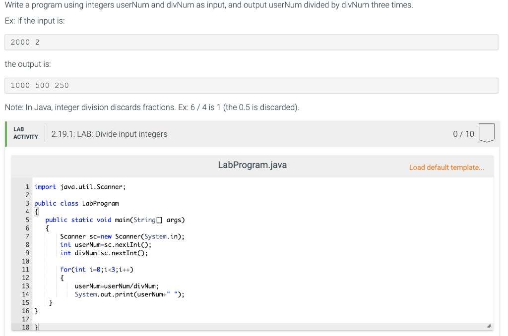Solved Java How do I match the output on this question and | Chegg.com