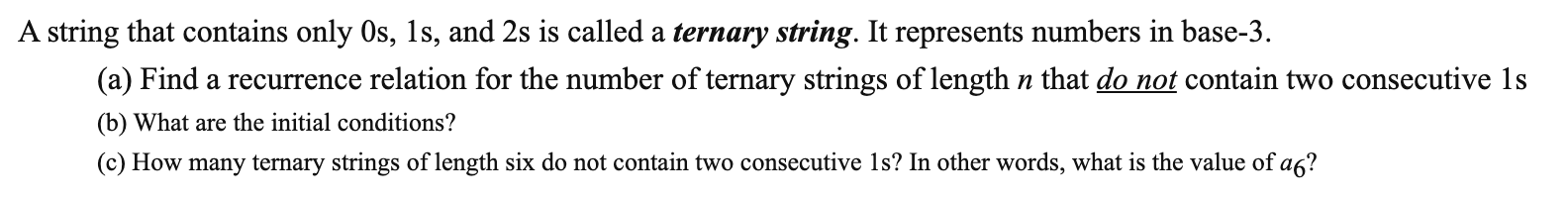 Solved A String That Contains Only Os 1s And 2s Is Called 1265