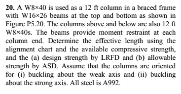 Solved Please determine only the effective length for the | Chegg.com