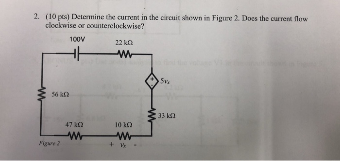 Solved (10 pts) Determine the current in the circuit shown | Chegg.com