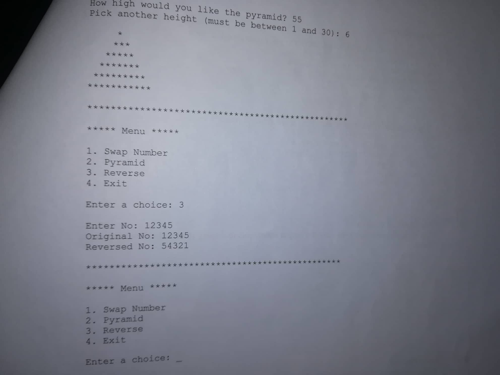 Solved By combine Q73-Q75, write a program that prints the | Chegg.com