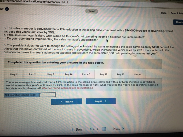 Solved 5-HW Help Save& Exit Sub Check my wor Feather | Chegg.com