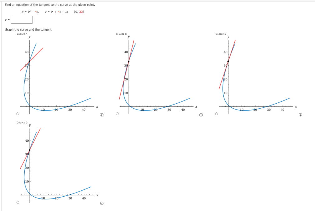 Solved Find an equation of the tangent to the curve at the | Chegg.com
