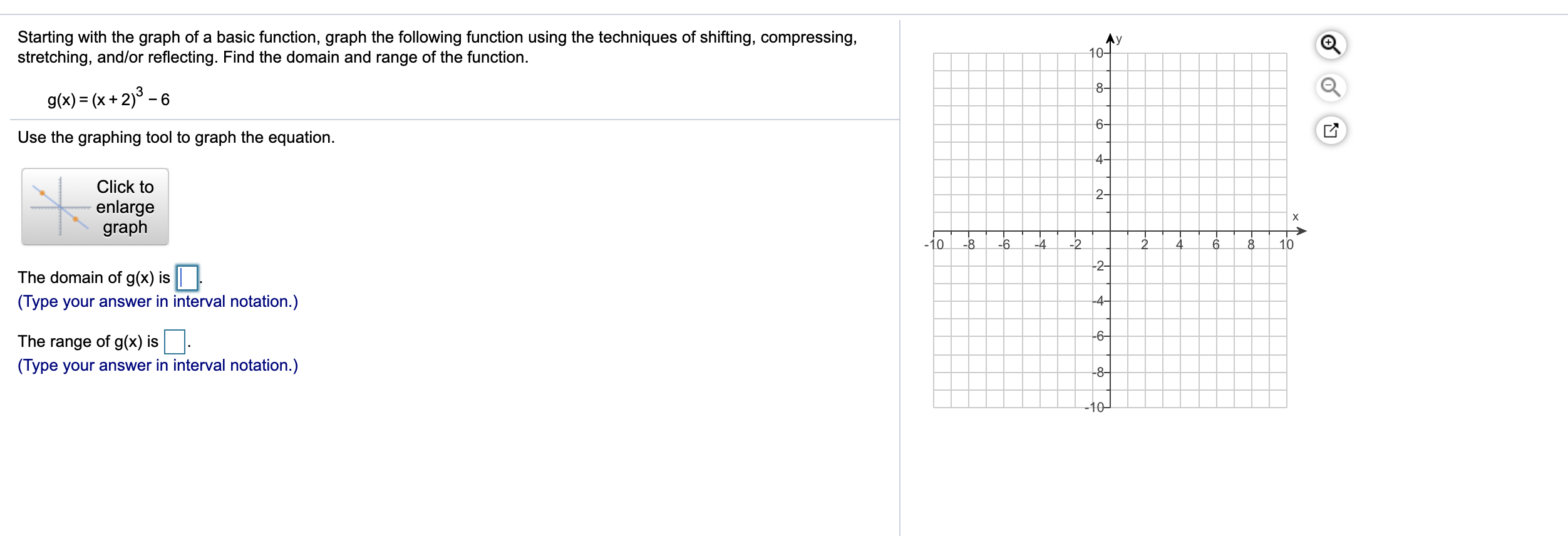 Solved Starting with the graph of a basic function, graph | Chegg.com