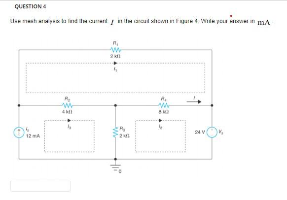 Solved Use mesh analysis to find the current I in the | Chegg.com
