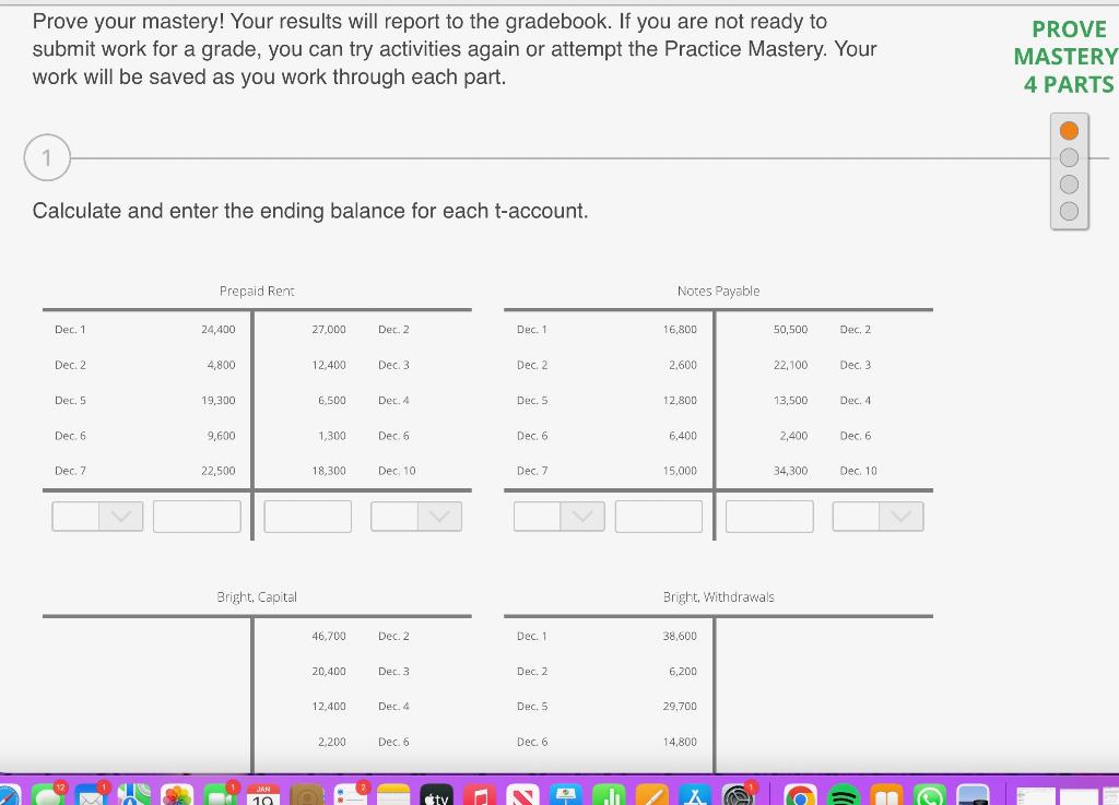 Solved Prove your mastery! Your results will report to the | Chegg.com