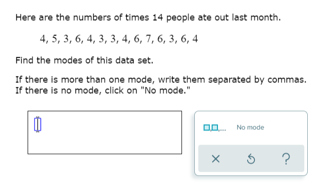 Solved Here are the numbers of times 14 people ate out last | Chegg.com
