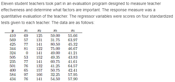 Eleven student teachers took part in an evaluation | Chegg.com