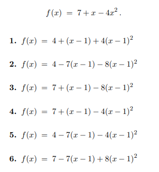 Solved Find the Taylor series representation for f centered | Chegg.com