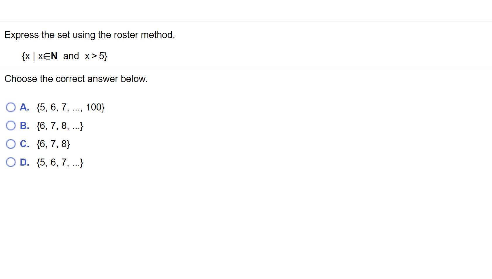 Solved Express the set using the roster method. {x | XEN and | Chegg.com