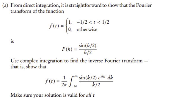 Solved a) From direct integration, it is straightforward to | Chegg.com