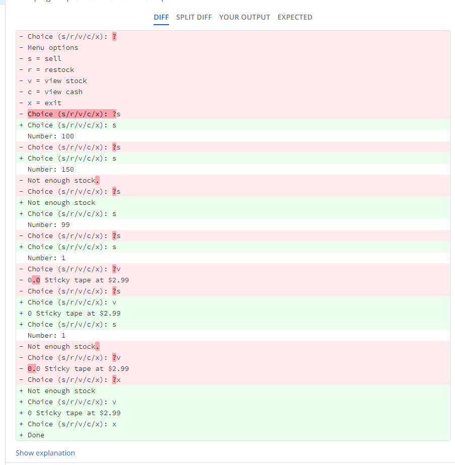 Solved escription Store specification: A store sells one | Chegg.com