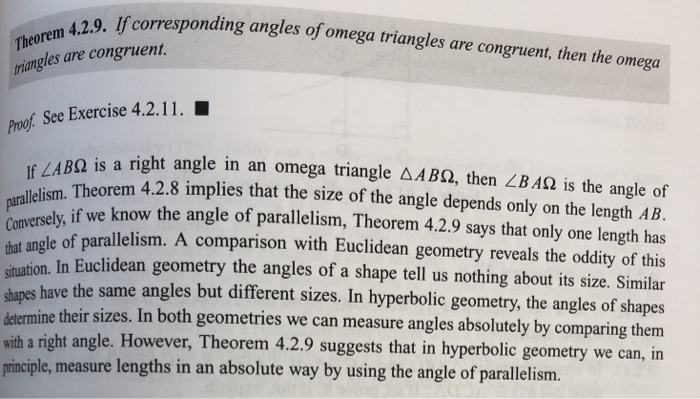 Solved If corresponding angles of omega triangles are | Chegg.com