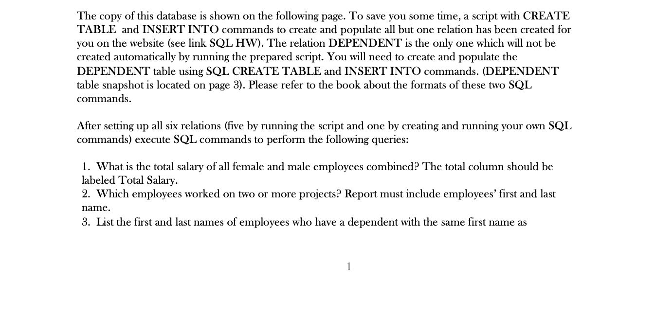 Solved In this assignment, Windows users will use SQL SERVER | Chegg.com