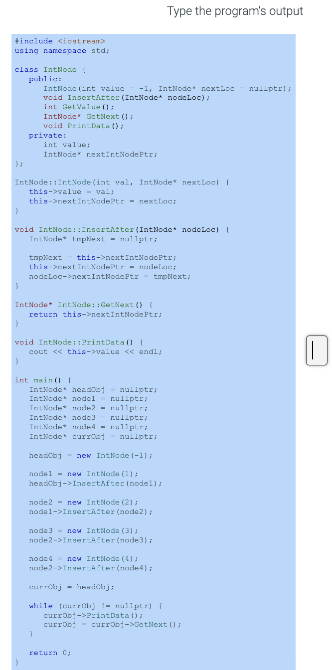 Solved Type the program's outpunumbers ={513921456165717989} | Chegg.com