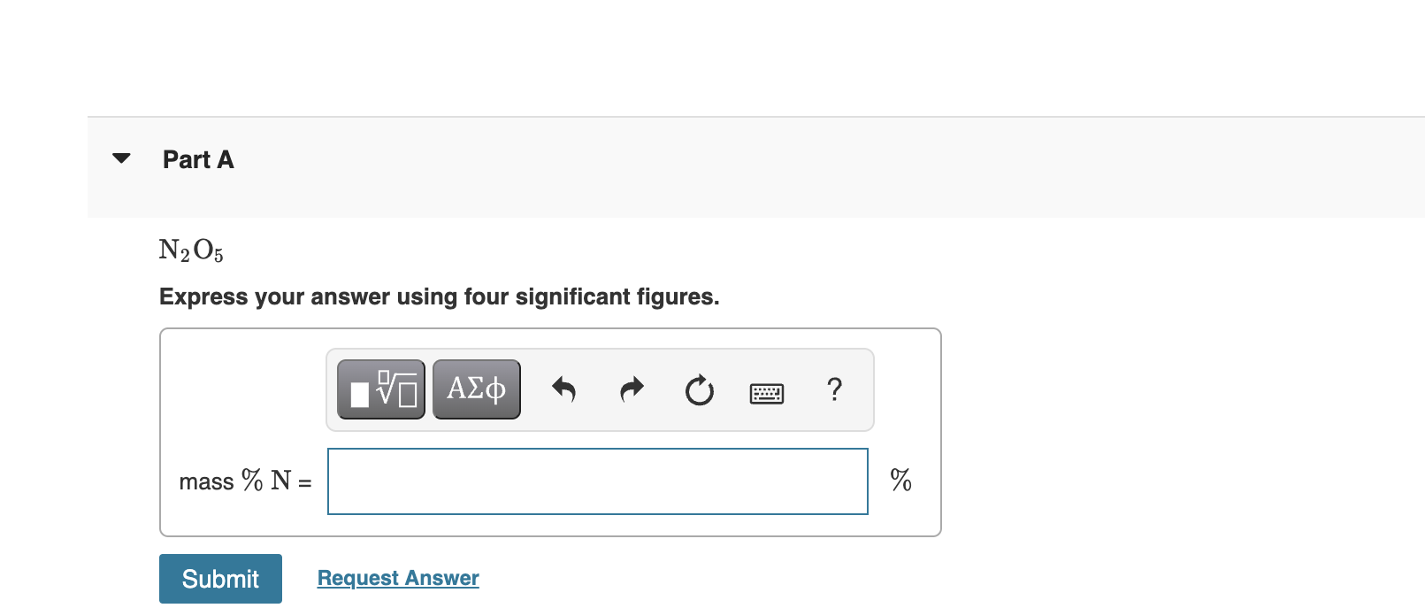 Solved N2o5 Express Your Answer Using Four Significant