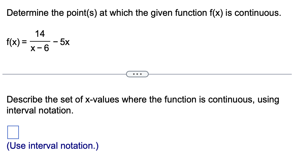 Solved Determine the point(s) at which the given function | Chegg.com