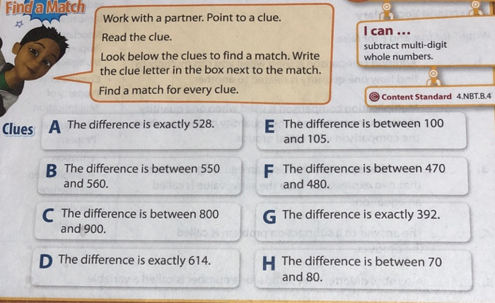 Solved Work with a partner. Point to a clue. Read the clue. | Chegg.com