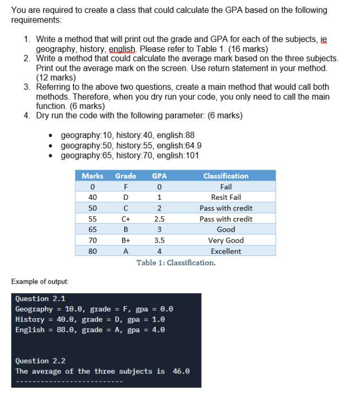 Solved You are required to create a class that could | Chegg.com
