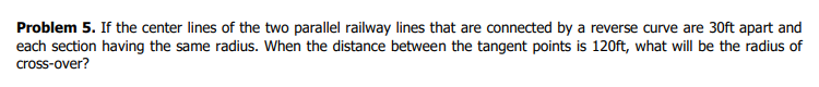 Solved Problem 5. If the center lines of the two parallel | Chegg.com