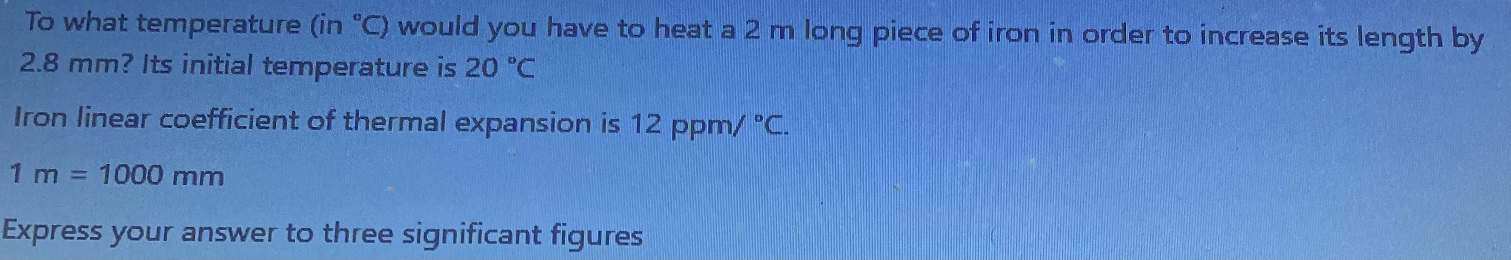 Solved A 250 mm long iron bar is being supported as shown | Chegg.com
