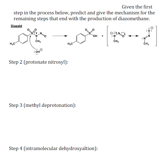 Solved Given the first step in the process below, predict | Chegg.com