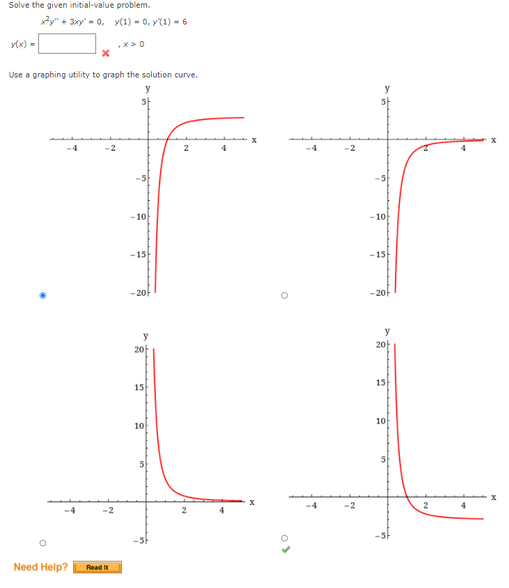 Solved Solve The Given Initial value Problem X2y 3xy Chegg