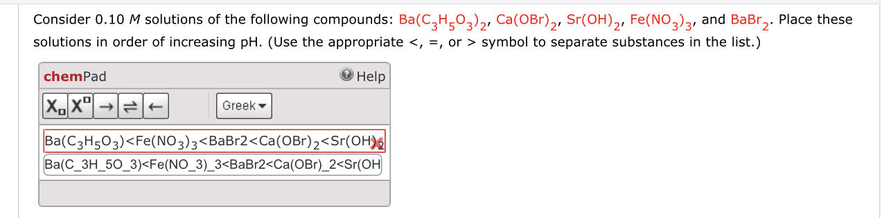 Solved Consider 0.10M solutions of the following compounds: | Chegg.com