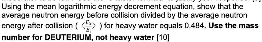 Solved Using the mean logarithmic energy decrement equation, | Chegg.com