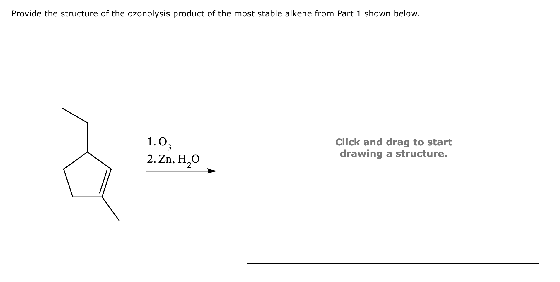 Solved Provide the structure of the ozonolysis product of | Chegg.com