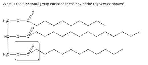 Solved What is the functional group enclosed in the box of | Chegg.com