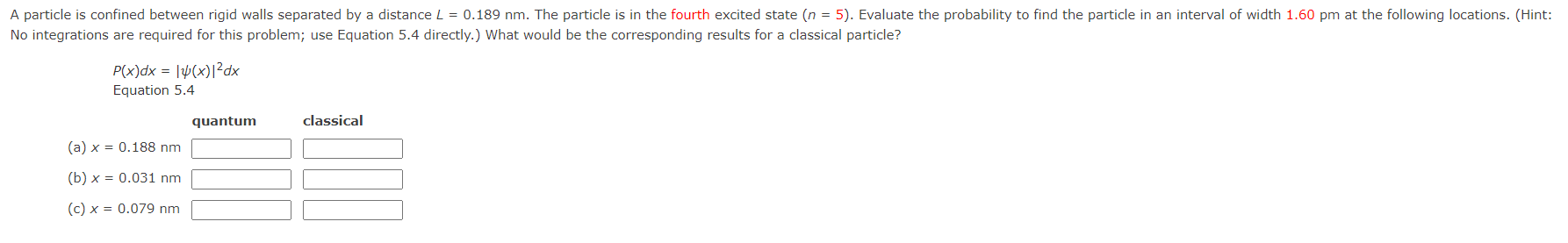 Solved A particle is confined between rigid walls separated | Chegg.com