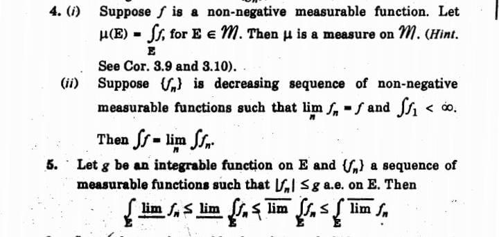 Solved 4. (i) Suppose is a non-negative measurable function. | Chegg.com