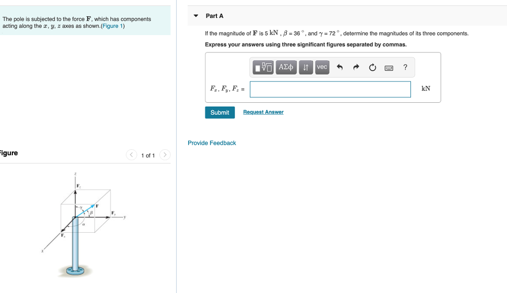 Solved PartA lf-27 , determine the coordinate direction | Chegg.com