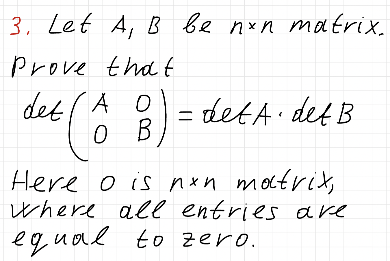Solved 3. Let \\( A, B \\) be \\( n \\times n \\) matrix. | Chegg.com
